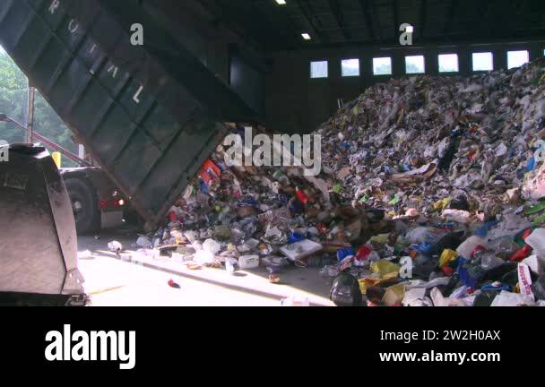 Behind the scenes look at the steps of modern recycling Stock Video ...