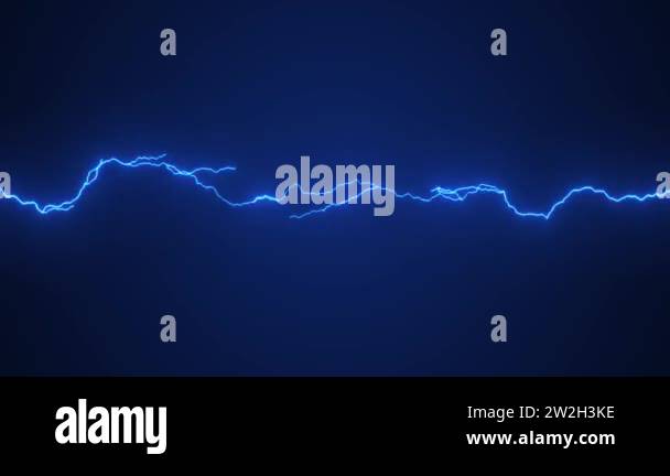Electric Thunder Strikes Kinetic Action Fx Loop/ 4k animation of a ...