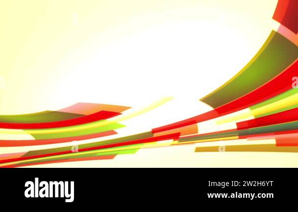 Animation with colourful red and green lines going up from left to ...