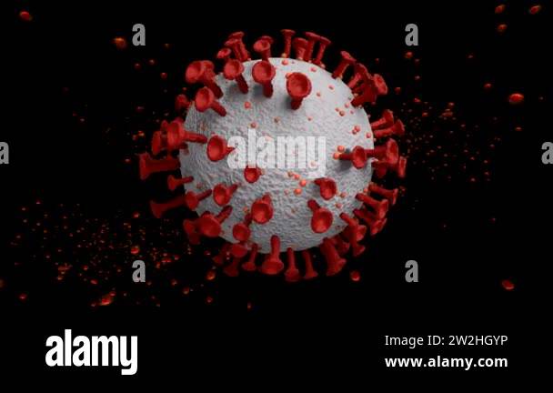 Realistic 3D footage animation of the severe acute respiratory syndrome ...