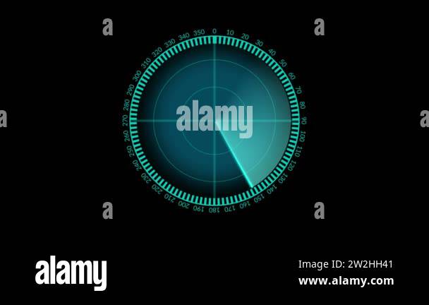 Digital blue radar HUD elements, realistic radar in searching ...