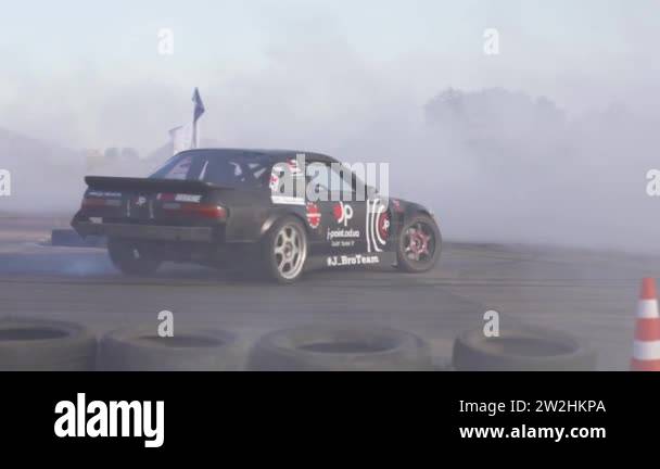racing and car drift slow motion show Stock Video Footage - Alamy