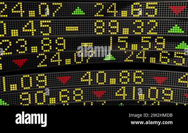 Stock index ticker boards Stock Videos & Footage - HD and 4K Video ...