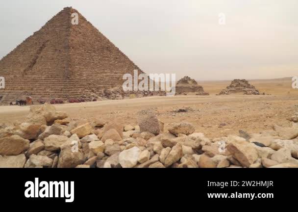 The Pyramid of Menkaure is the smallest of the three main Pyramids of ...