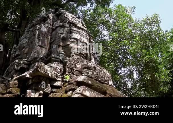 Khmer stone face monument Stock Videos & Footage - HD and 4K Video ...