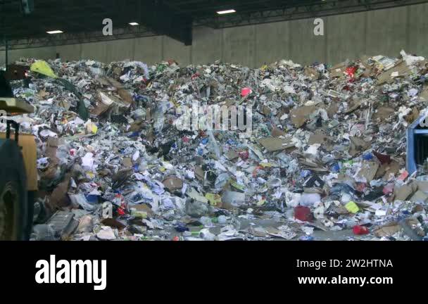 Behind the scenes look at the steps of modern recycling Stock Video ...