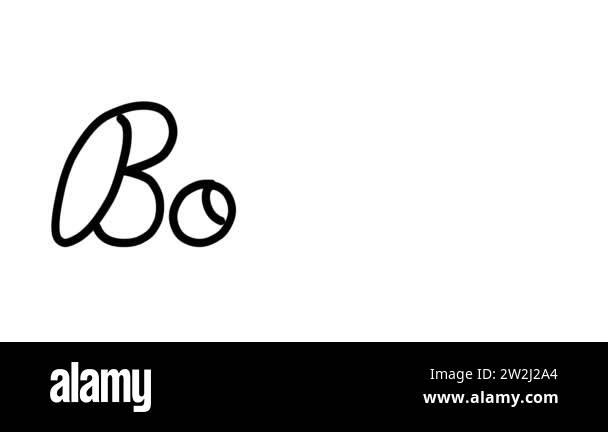 Boom Decorative Handwriting Animation in Six Cursive and Gothic Fonts ...