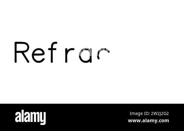 Refraction Handwritten Text Animation in Various Sans-Serif Fonts and ...