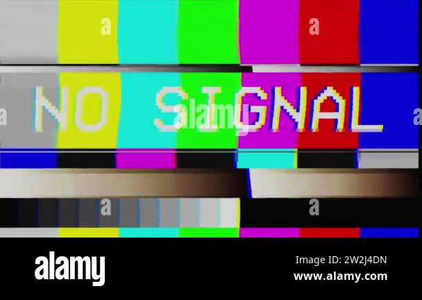 Vintage VHS (Video Home System) defects noise and artifacts effect ...