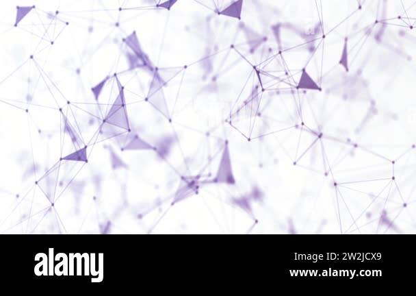 Plexus fantasy abstract technology and engineering background with original organic motion on ...