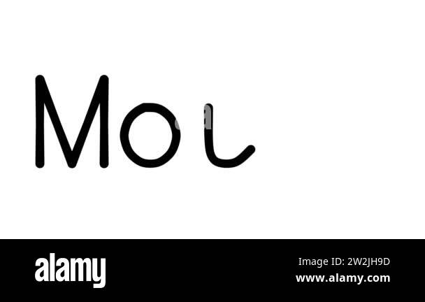 Mouth Handwritten Text Animation in Various Sans-Serif Fonts and ...