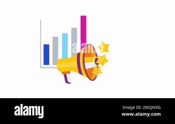 Promotion infographics pictogram animation. Four 4 PS marketing mix ...