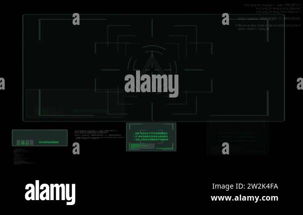 4 K lock scale hacker text analysis black screen background for banner ...