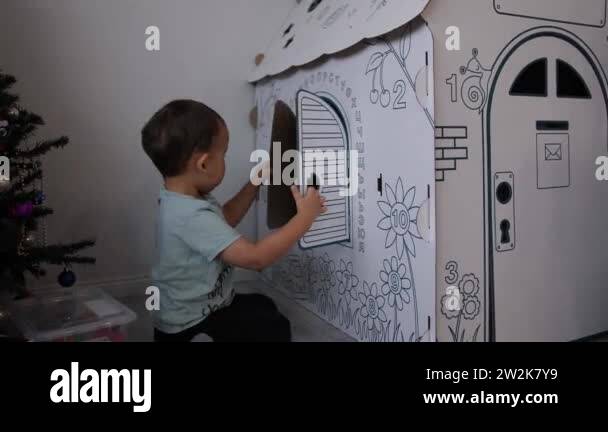 Cardboard house child Stock Videos & Footage - HD and 4K Video Clips ...
