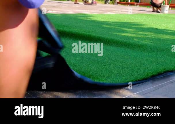 Artificial turf lawn grass Stock Videos & Footage - HD and 4K Video ...