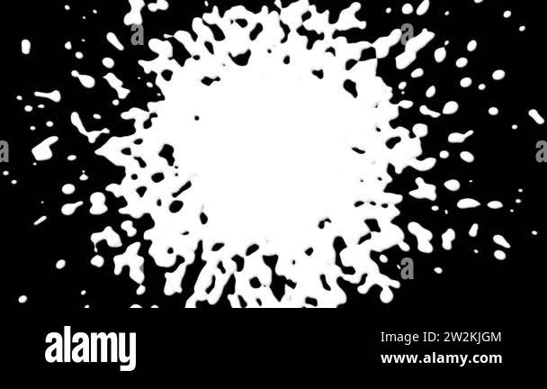 White milk splash paint splatter Stock Videos & Footage - HD and 4K ...