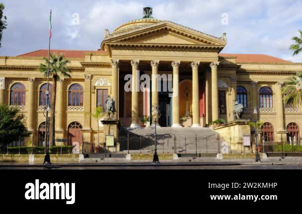 Entrance teatro massimo vittorio Stock Videos & Footage - HD and 4K ...