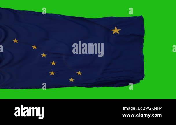 Flag of Alaska on Green Screen. Perfect for your own background using ...