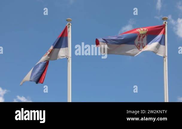 Two serbian national flags Stock Videos & Footage - HD and 4K Video ...