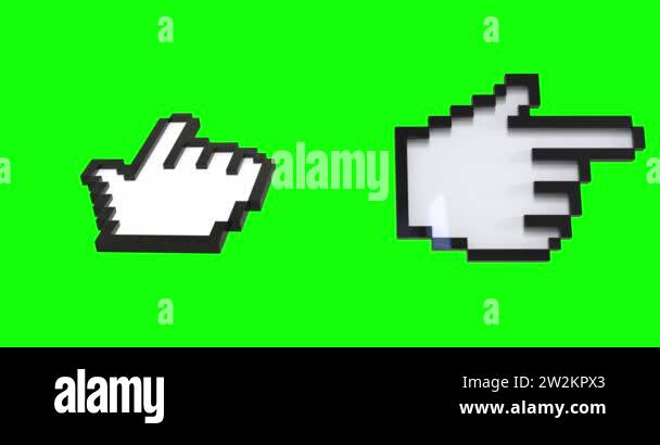 Button pixelated hand pointing Stock Videos & Footage - HD and 4K Video ...