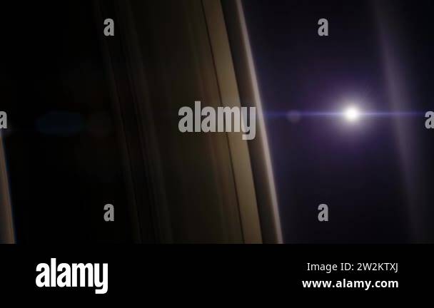 Interstellar space travel universe. 4K 3D animation in outer space ...