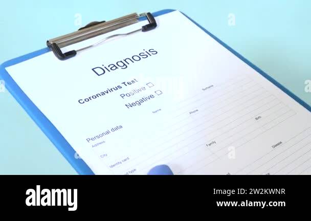 Medical doctor diagnosing COVID-19 disease negative swab test results ...