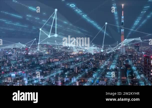 5G and AI technology, Global communication network concept. Business ...