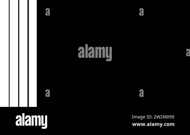 Minimalism animation with disappearing vertical white lines. Simple 4k ...