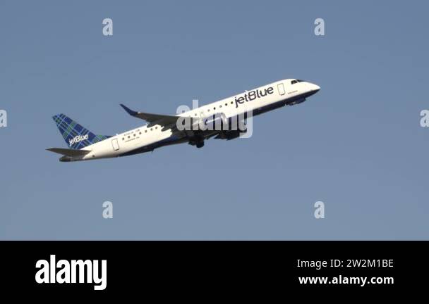 JetBlue airlines plane take off departure, Logan International Airport ...