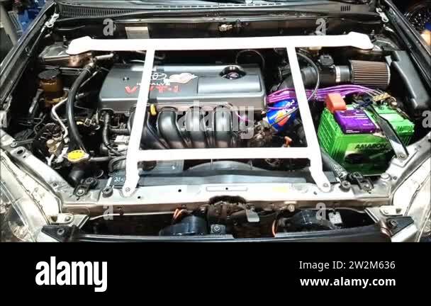 Toyota vios car engine in SMX convention center, Pasay, Philippines ...