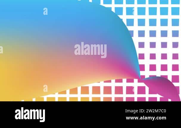 Trendy multicolored animation with abstract disappearing gradient ...