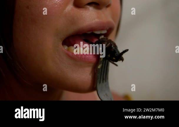 Girl Eating Spider Farmers To Use Insects As Their New Livestock