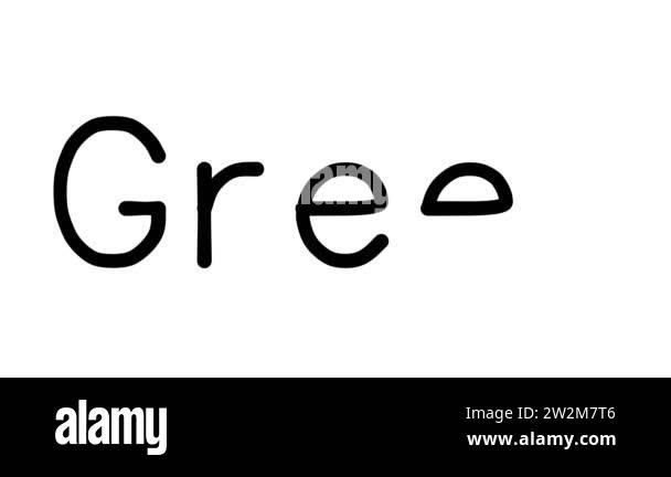 Greed Handwritten Text Animation in Various Sans-Serif Fonts and ...