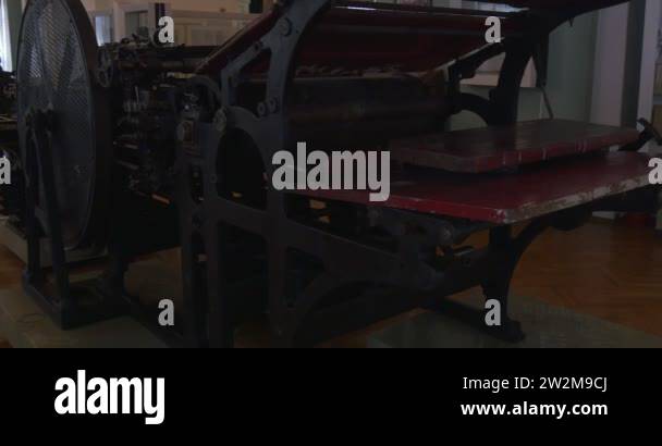 A very old (gutenberg) printing press Stock Videos & Footage - HD and ...
