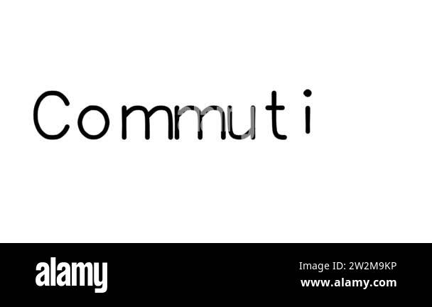 Commuting Handwritten Text Animation in Various Sans-Serif Fonts and ...