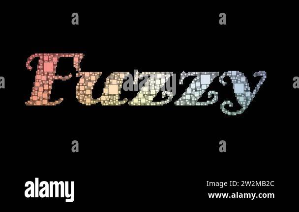 Fuzzy Logic Pixelated Text Changing Looping Pixels With Glitch Effect ...