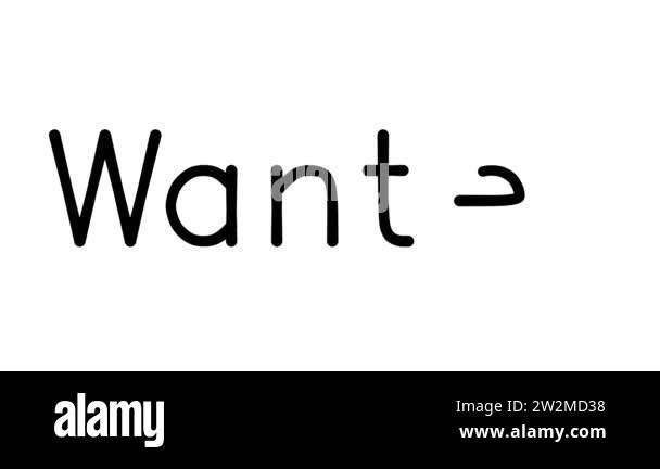 Wanted Handwritten Text Animation in Various Sans-Serif Fonts and ...