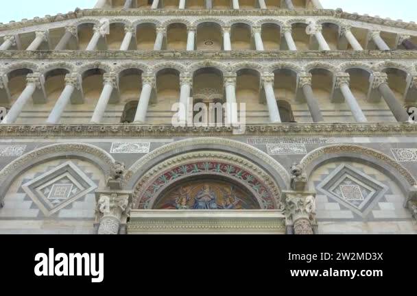 Giant Cathedral Covered With Columns and Arches in Medieval ...