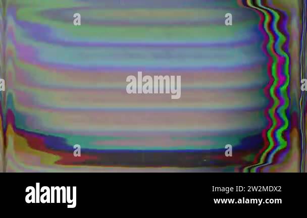 VHS defects noise and artifacts, glitches from an old tape. Glitch ...