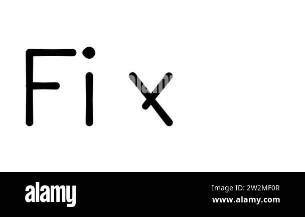 Fixer Handwritten Text Animation in Various Sans-Serif Fonts and ...