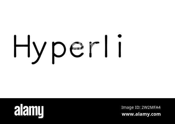 Hyperlink Handwritten Text Animation in Various Sans-Serif Fonts and ...