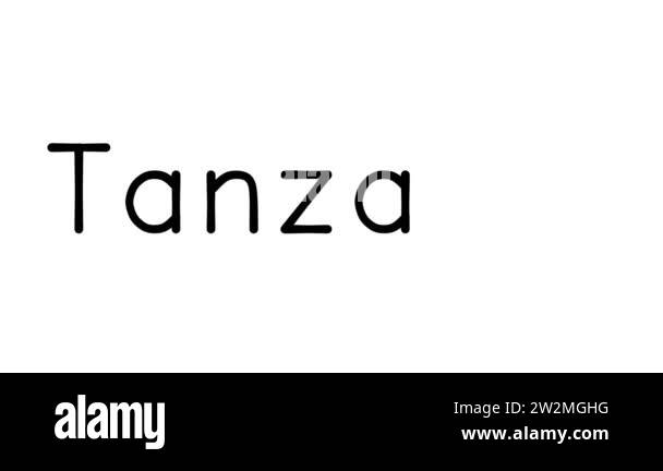 Tanzania Handwritten Text Animation in Various Sans-Serif Fonts and ...
