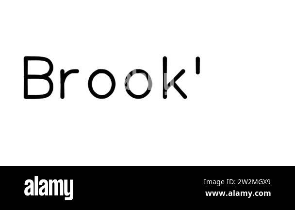 Brooklyn Handwritten Text Animation in Various Sans-Serif Fonts and ...
