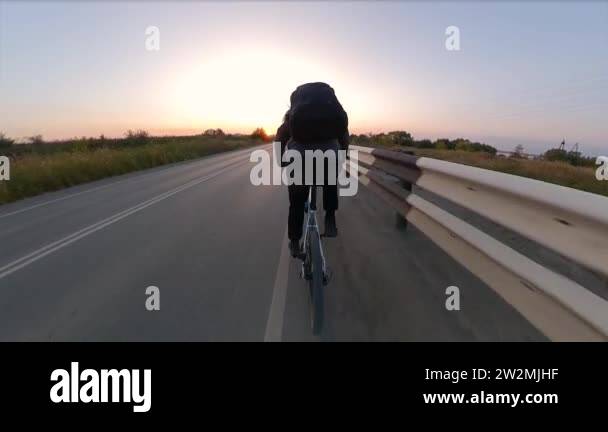 Back view of cyclist Stock Videos & Footage - HD and 4K Video Clips - Alamy
