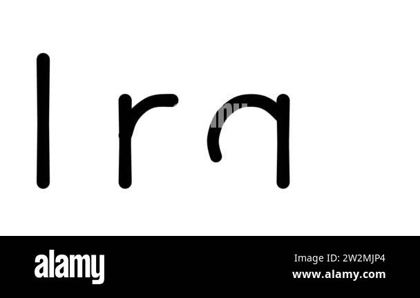 Iran Handwritten Text Animation in Various Sans-Serif Fonts and Weights ...