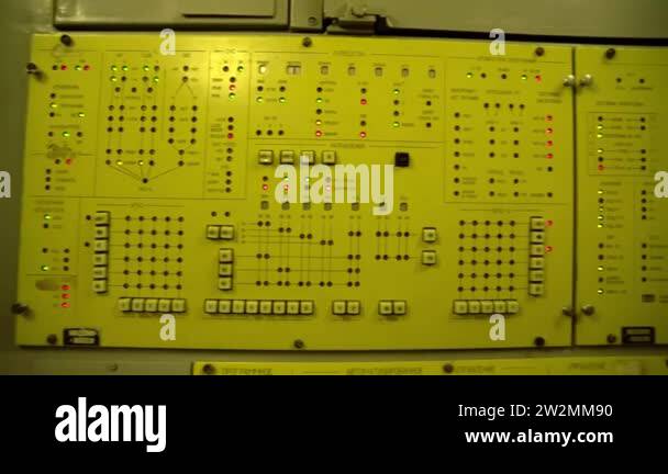soviet control panel for launching intercontinental ballistic missiles ...