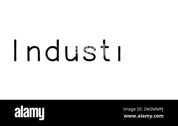 Industrial Handwritten Text Animation in Various Sans-Serif Fonts and ...