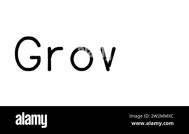 Growth Handwritten Text Animation in Various Sans-Serif Fonts and ...