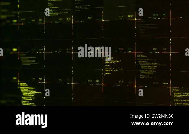 Hacker attack through network by writing a special code on a black ...