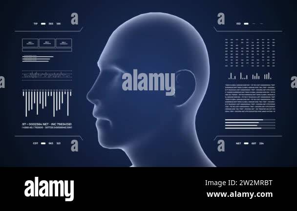 Medical UHD abstract animation. Laboratory dashboard interface 4K ...